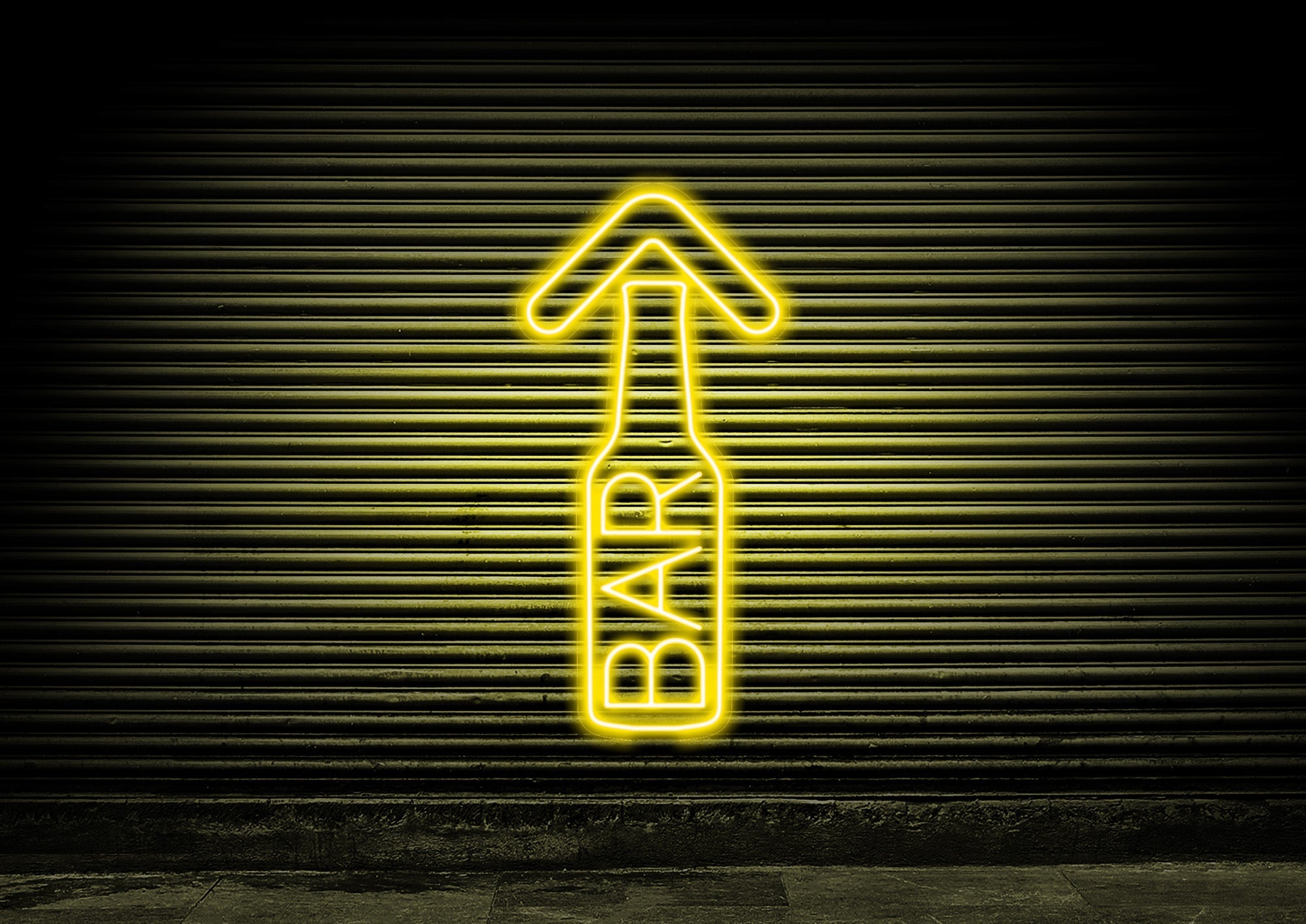 Bar Arrow Neon Sign