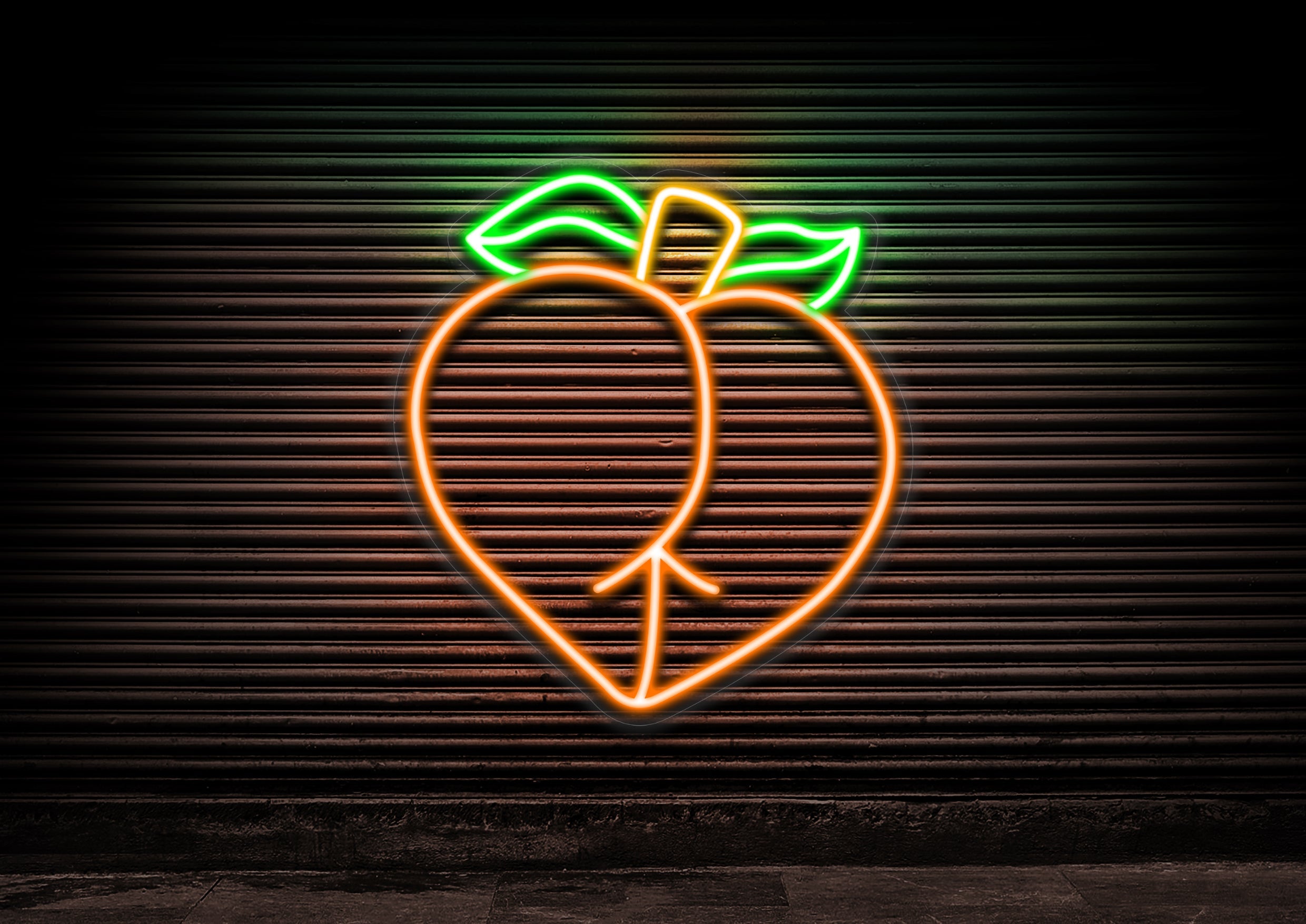 Peach Neon Sign