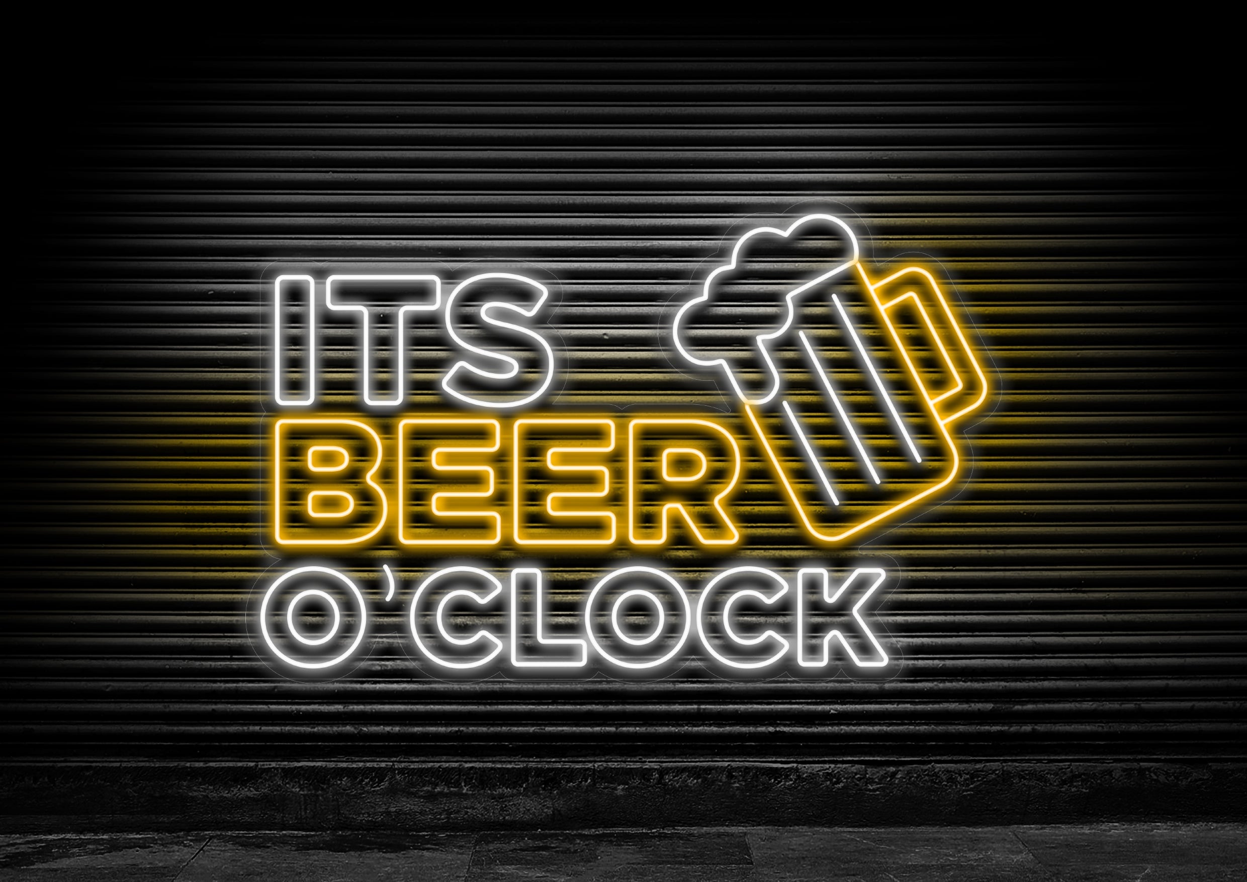 It's Beer O'Clock Neon Sign